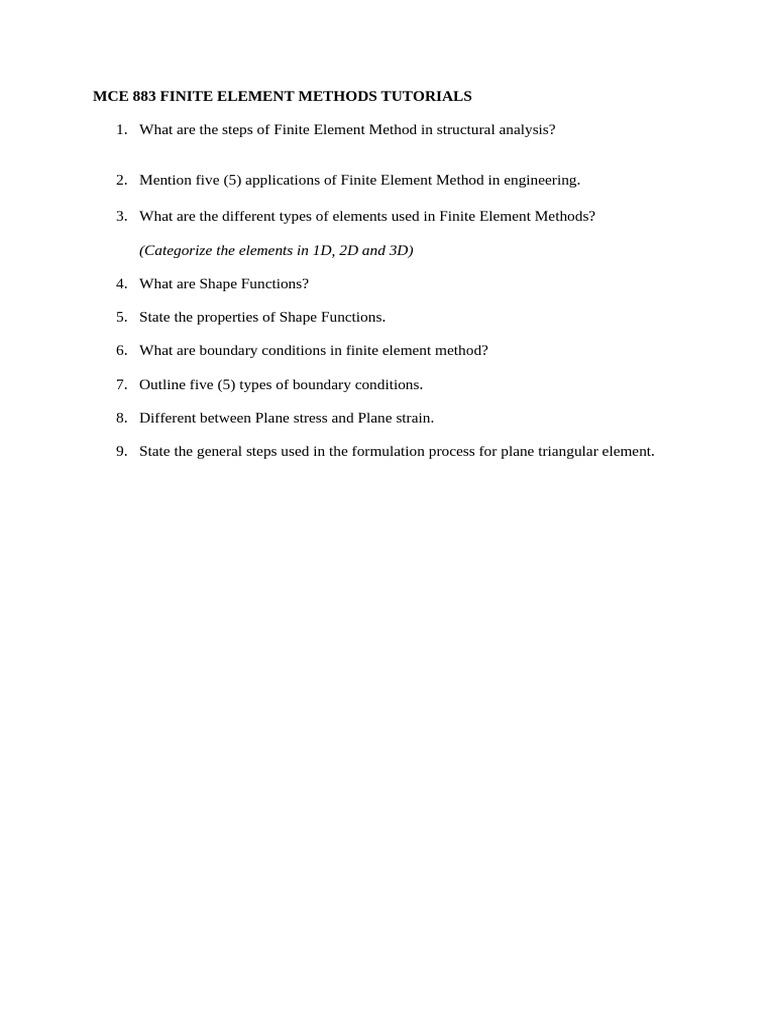 Mce 883 Tutorials - December 2024 | PDF