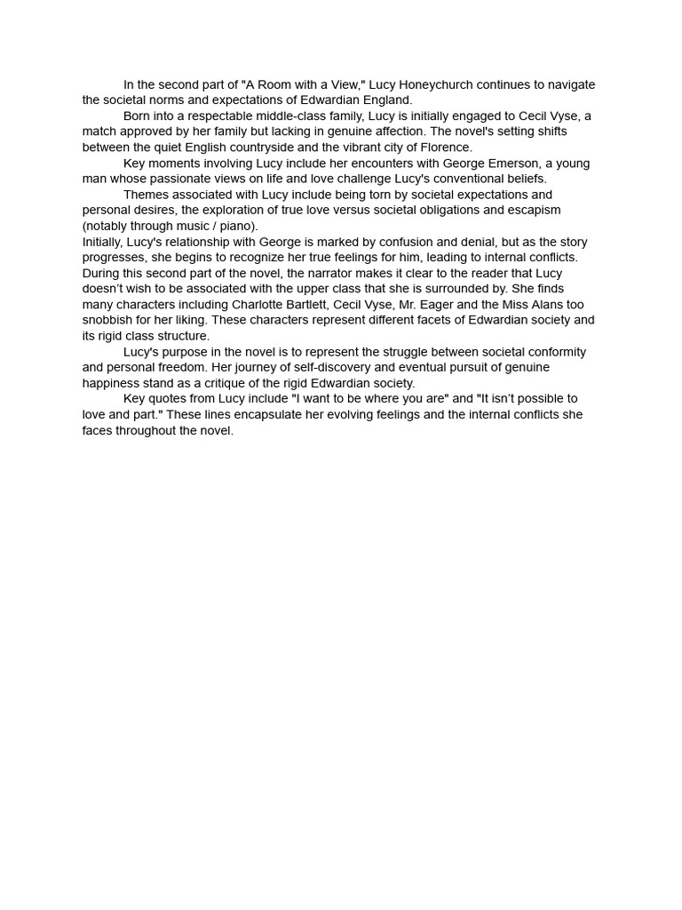 Lucy Part 2 Revision Sheet | PDF