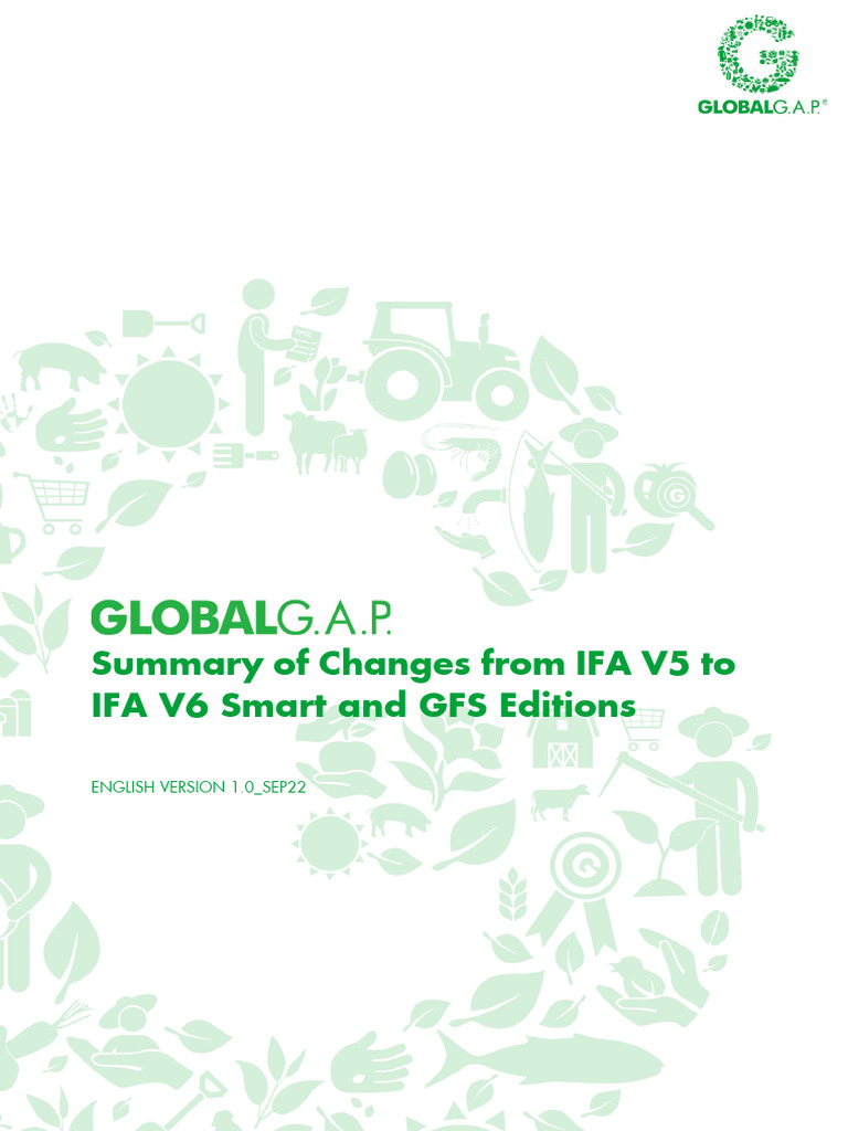 Summary of Changes IFA v5 To v6 GFS-Smart en | PDF | Quality Management ...