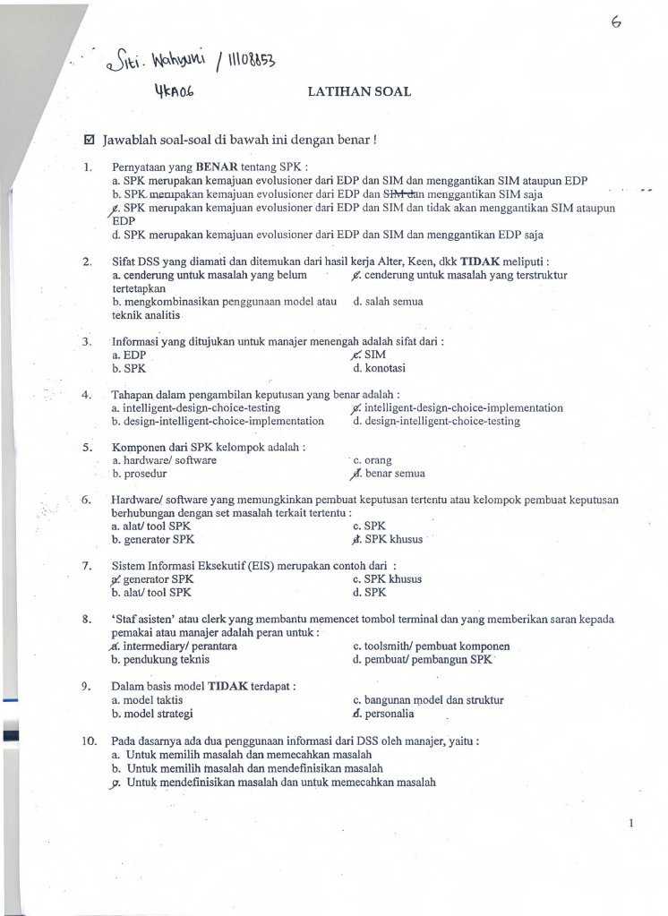 Latihan Soal SPK 2 | PDF | Kajian Bahasa Asing