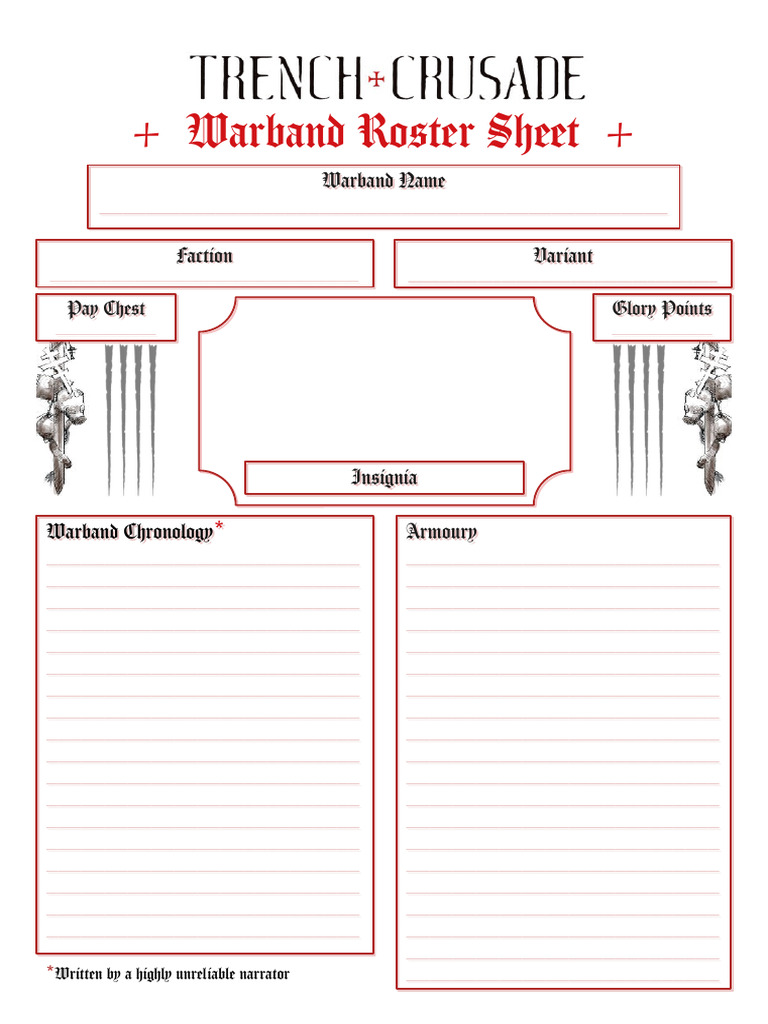 Roster sheet | PDF | Military | Warfare