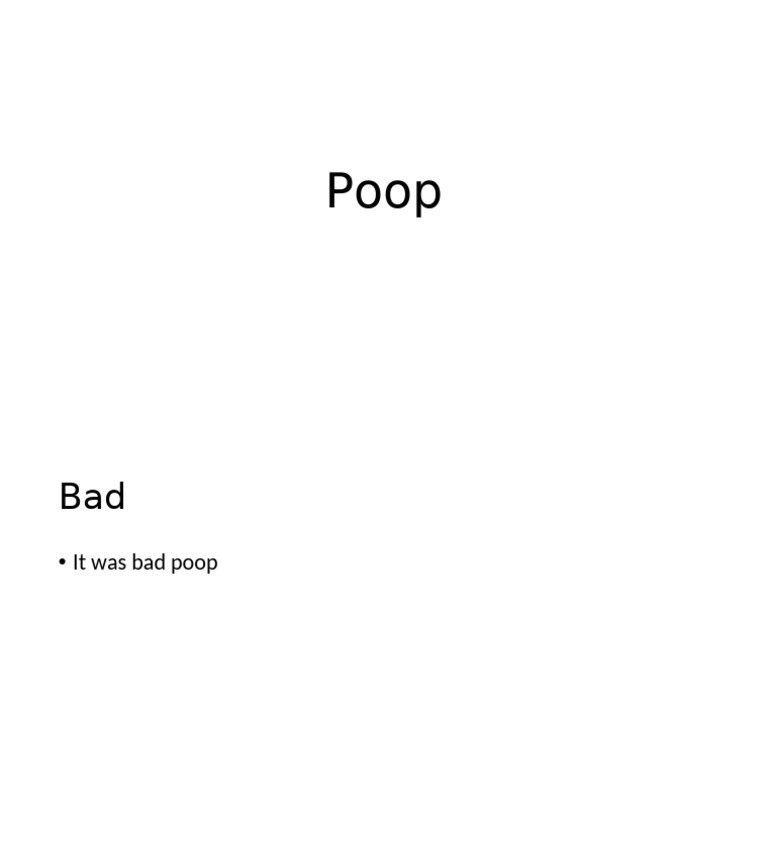 Poop | PDF