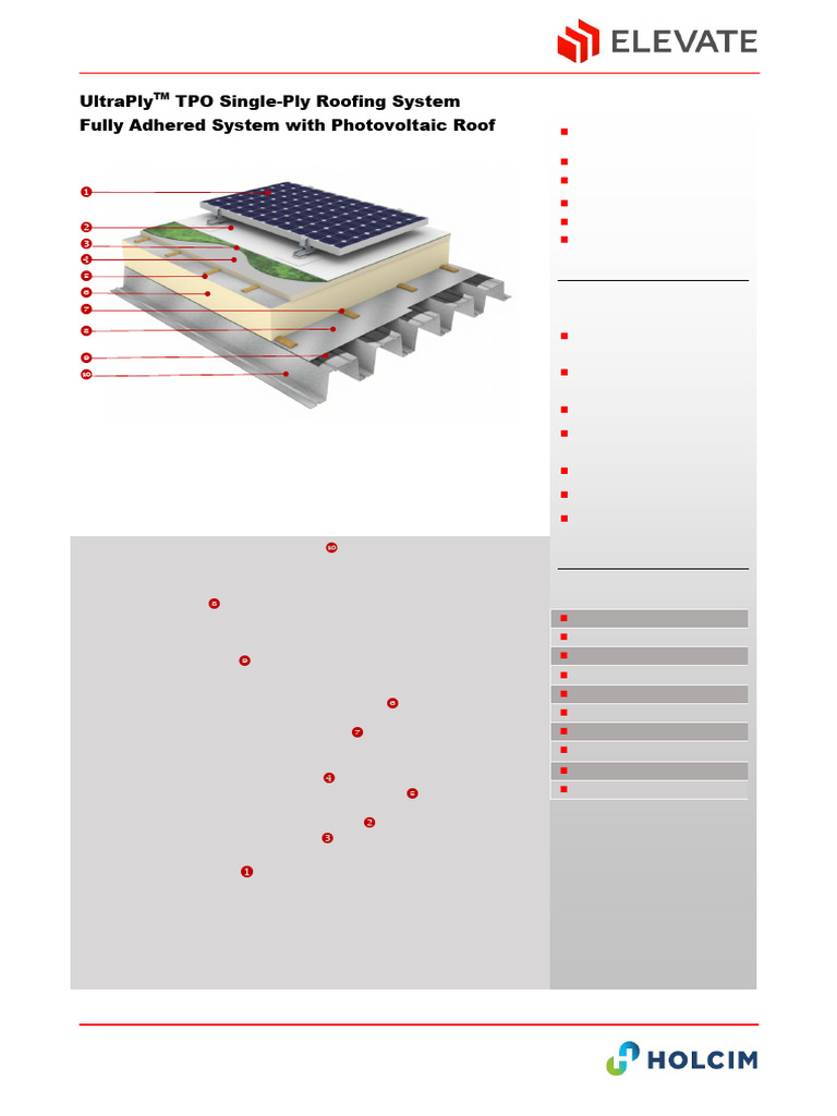 SD Quickspec Fas PV Steel Tpo en | PDF | Roof | Adhesive