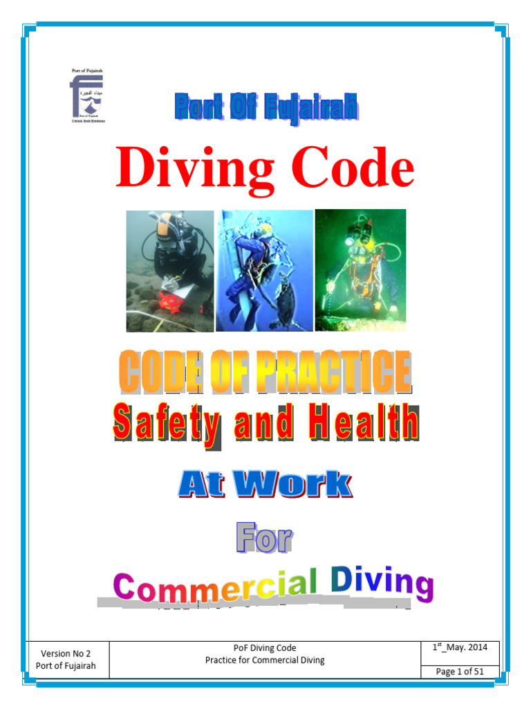 Annex 2 Diving Code Code of Practice | PDF | Scuba Diving | Underwater ...
