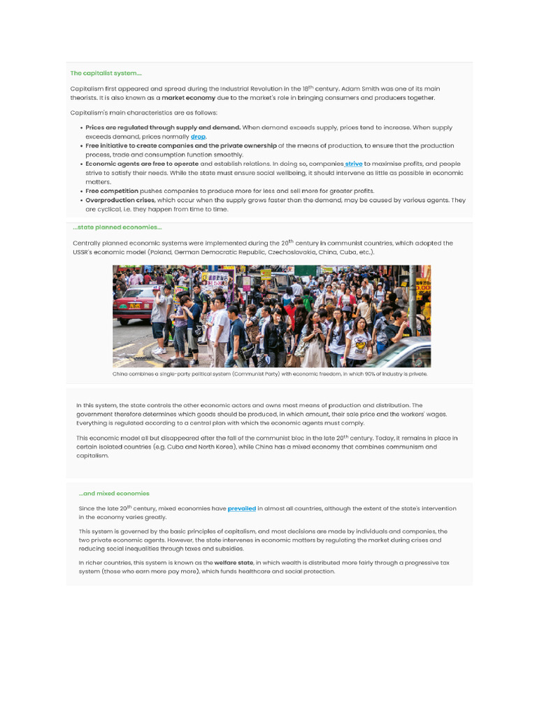 Economic Systems - Theory | PDF