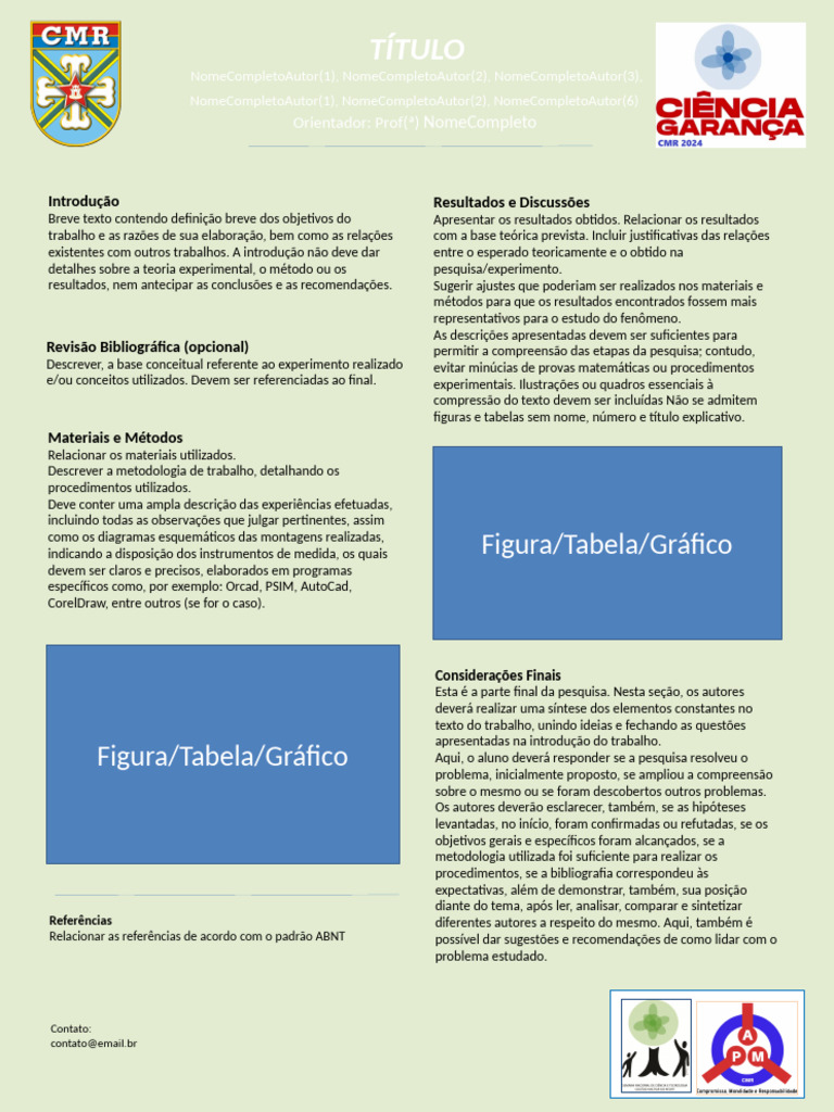 CG 2024 Banner CMR Modelo | PDF | Método científico | Teoria