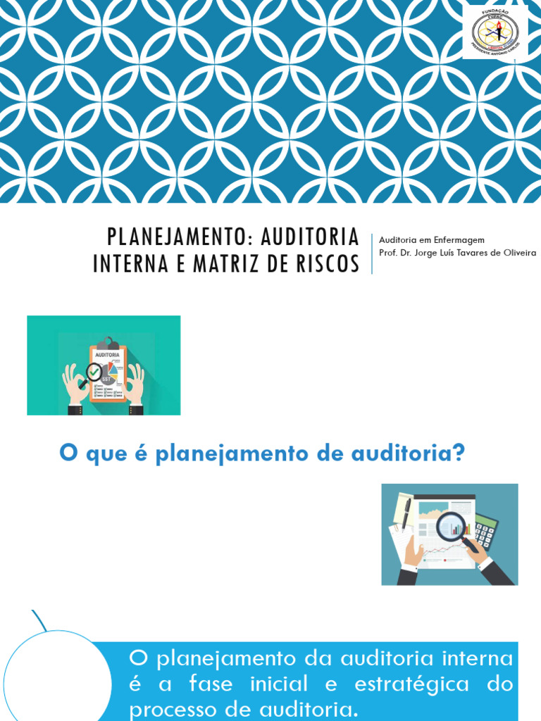 Planejamento Auditoria Interna | PDF | Auditoria interna | Planejamento