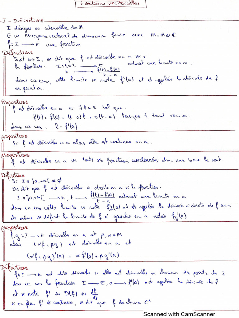 (SPE) (10) Fonctions Vectorielles | PDF