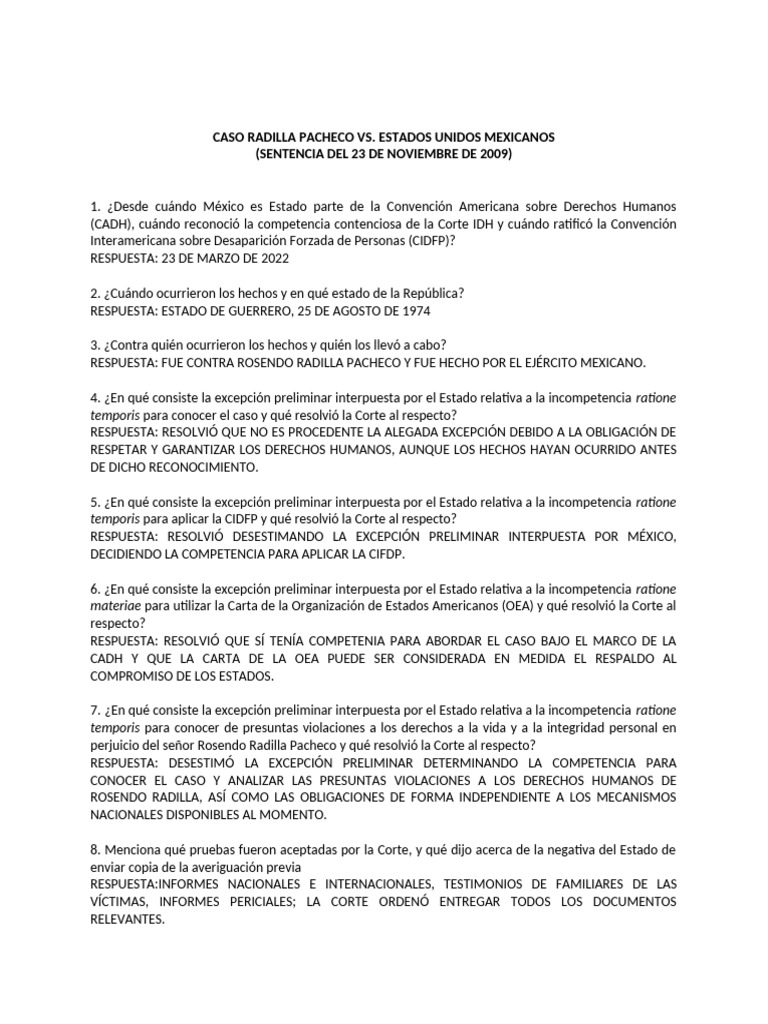 Caso Radilla: Justicia y Reparación | PDF | México | Estado (política)