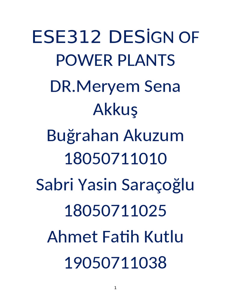 Koyak Hill Diesel Engine Power Plant Feasibility Report-1 | PDF ...