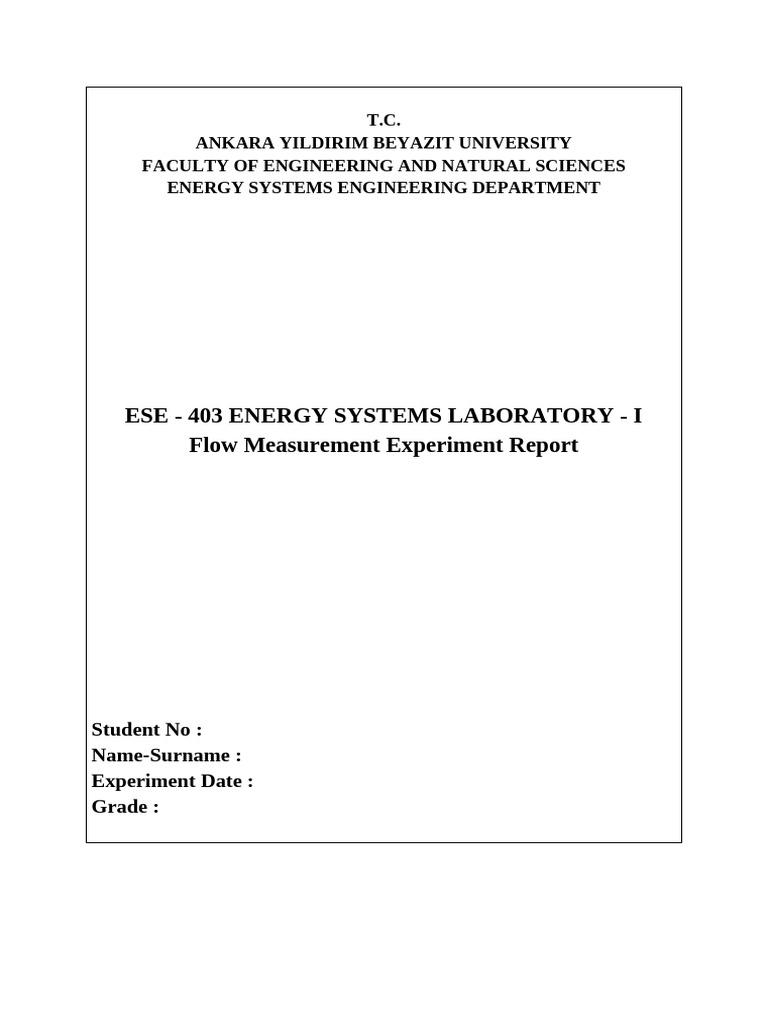 Flow Measurement Experiment | PDF | Flow Measurement | Buoyancy