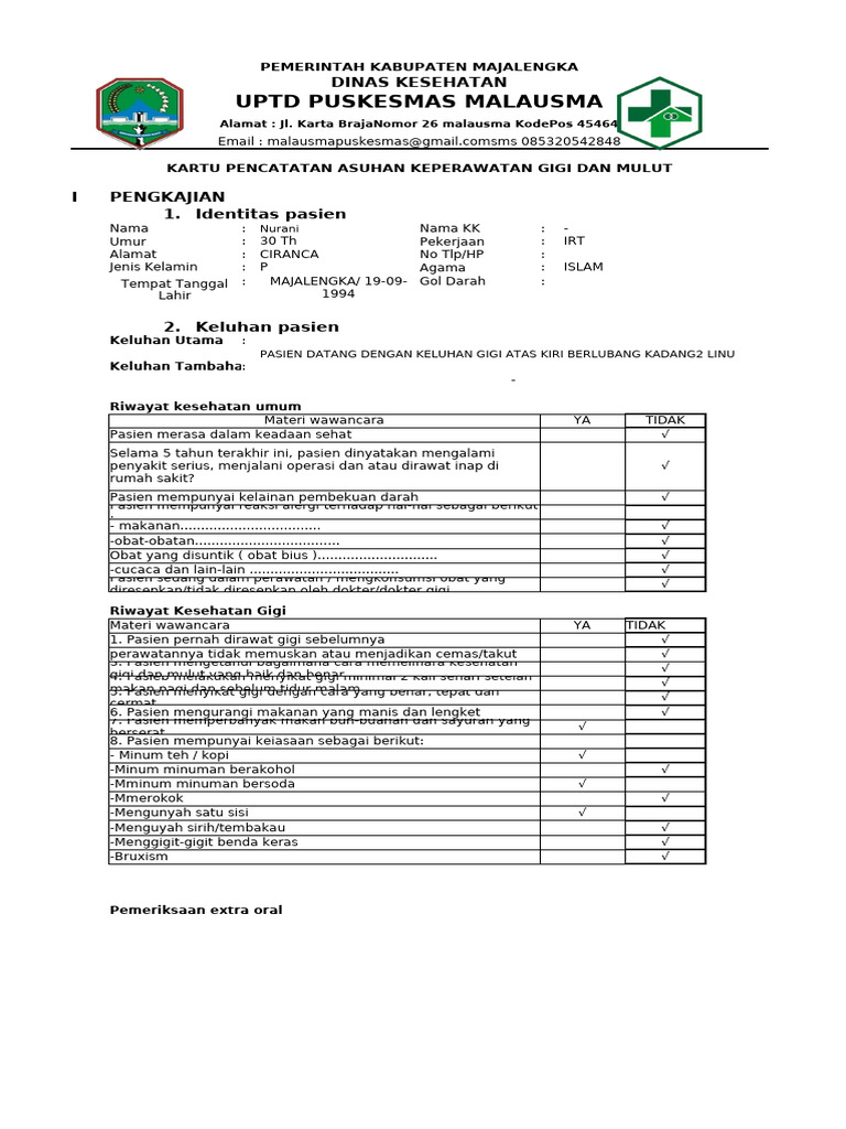 format pel asuhan gilut 2024 enung | PDF
