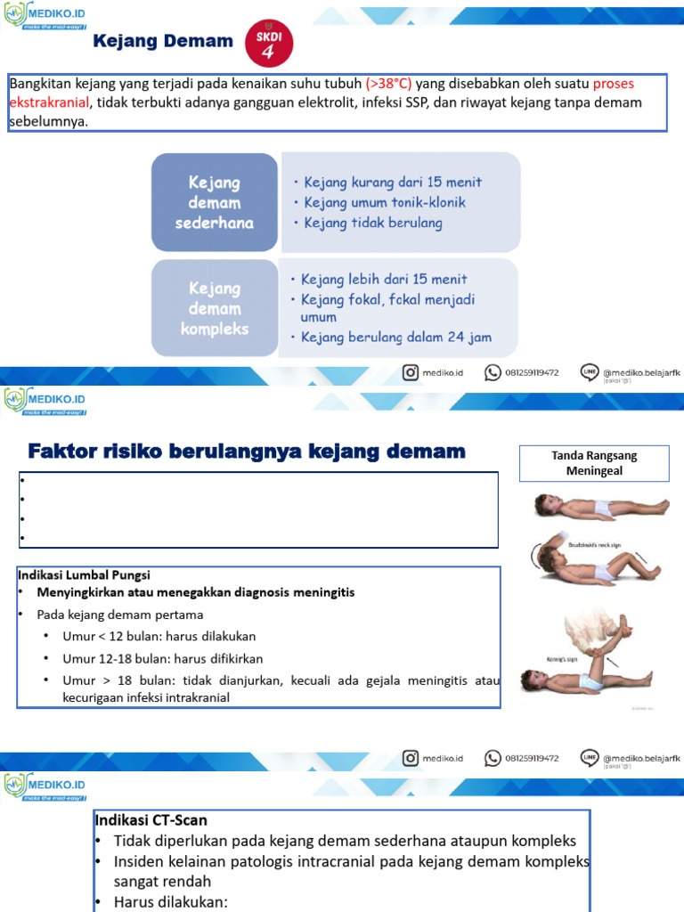 Panduan Kejang Demam pada Anak | PDF