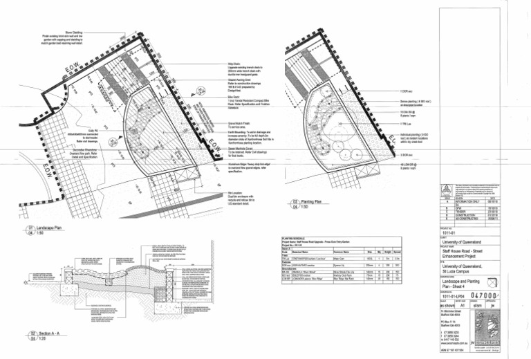 1011-01-LP04 Landscape Planting Section Earth Mounding | PDF