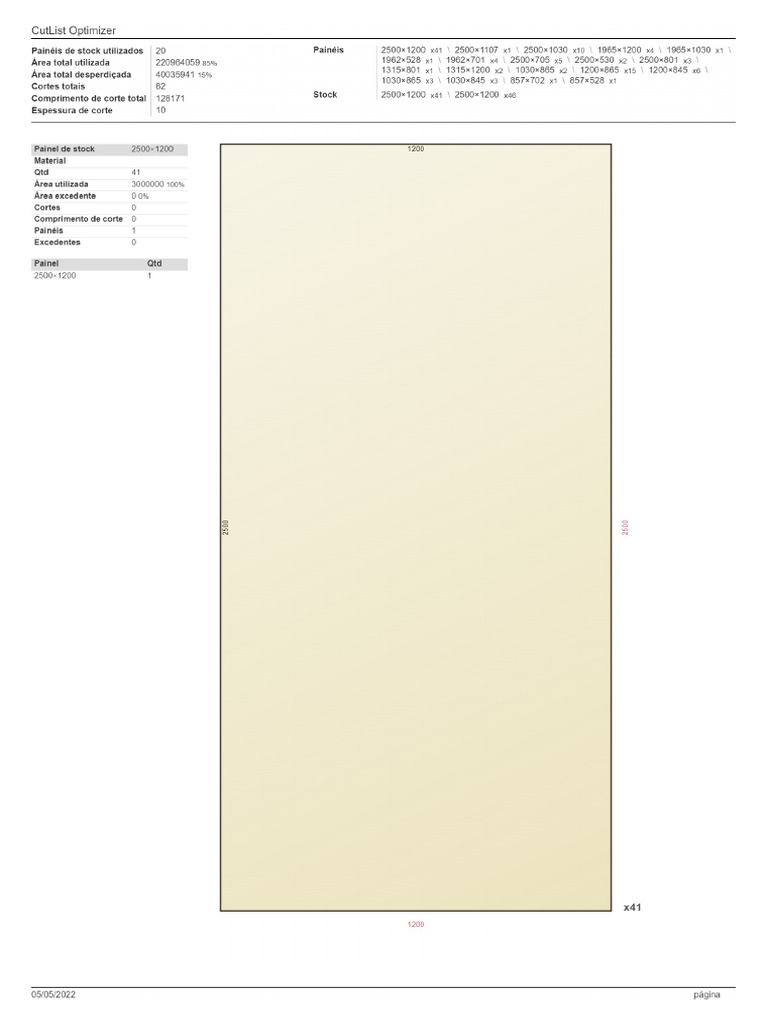 CutList Optimizer - 2022-05-05 | PDF