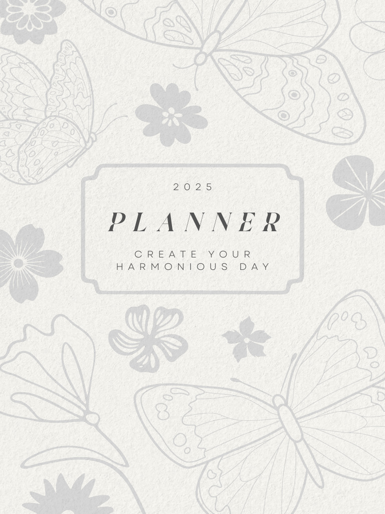 Minimalist Planner 2025 | PDF