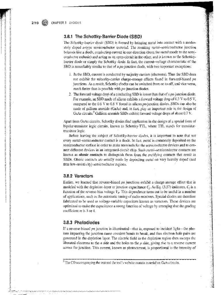 Special Diodes Reading Chapter | PDF | P–N Junction | Diode