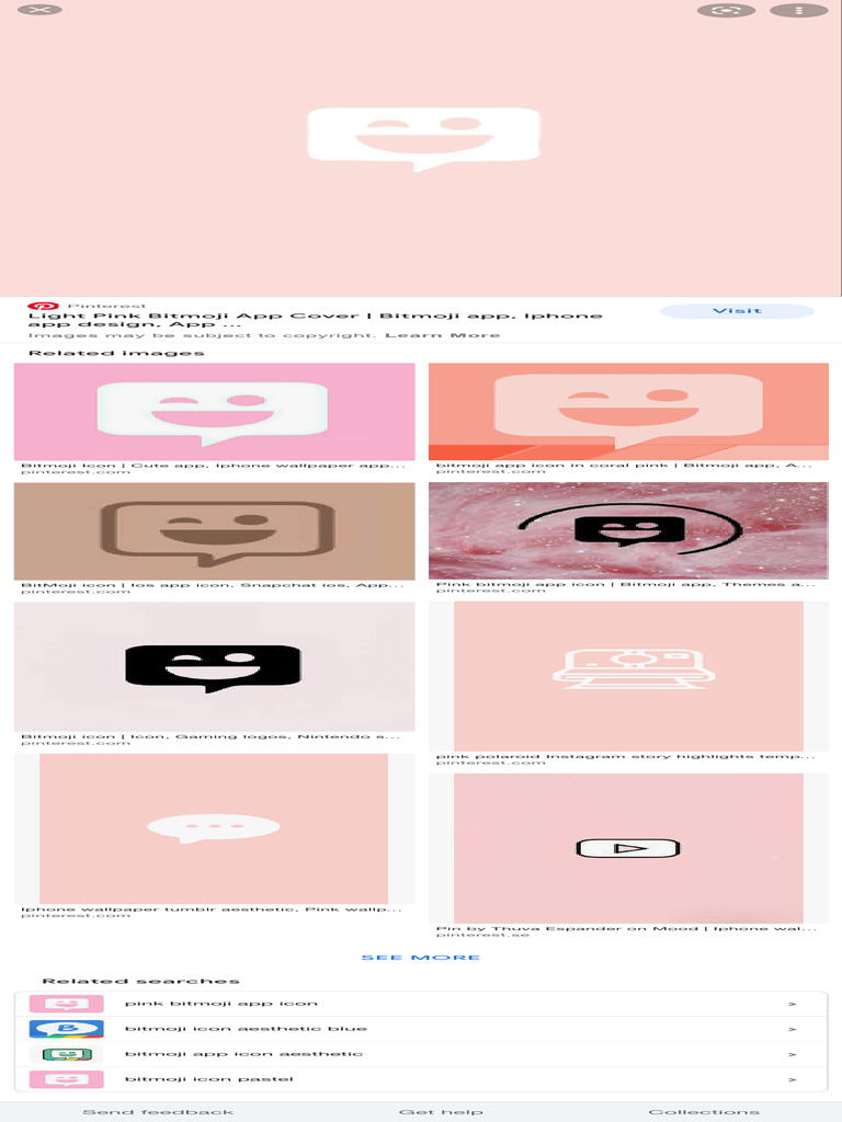 Bitmoji Icon Aesthetic Pink | PDF