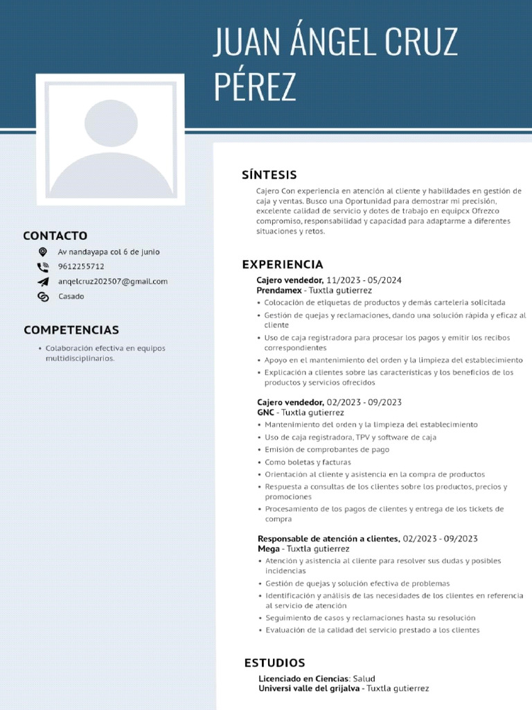 Ángel Cruz Cv | PDF