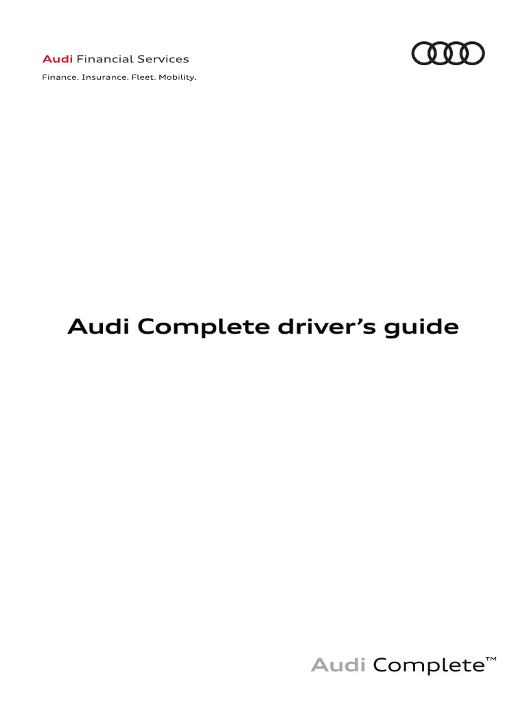 Audi Complete Drivers Guide Pdf Legal Liability Liquidation