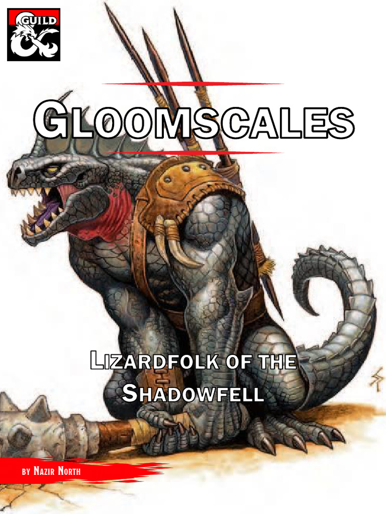 Gloomscales Lizardfolk of The Shadowfell | PDF | Dungeons & Dragons | Wizards Of The Coast