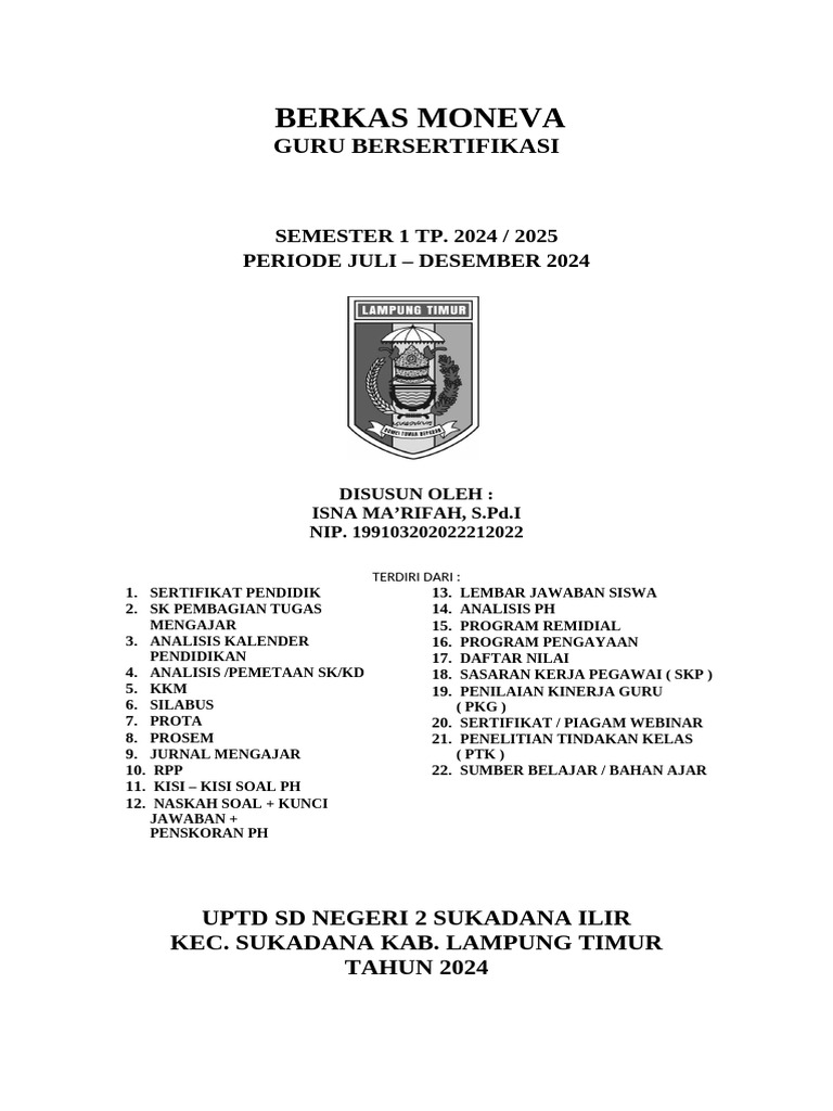 Cover Monev 2024 Legal | PDF