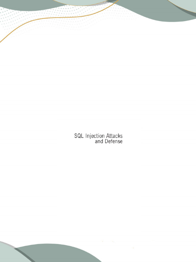 Complete Download Sql Injection Attacks And Defense 2nd Ed Edition Clarke Pdf All Chapters
