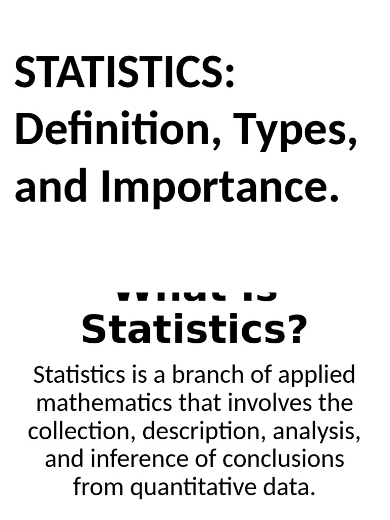 Statistics - Def-Wps Office | PDF | Statistics | Statistical Inference