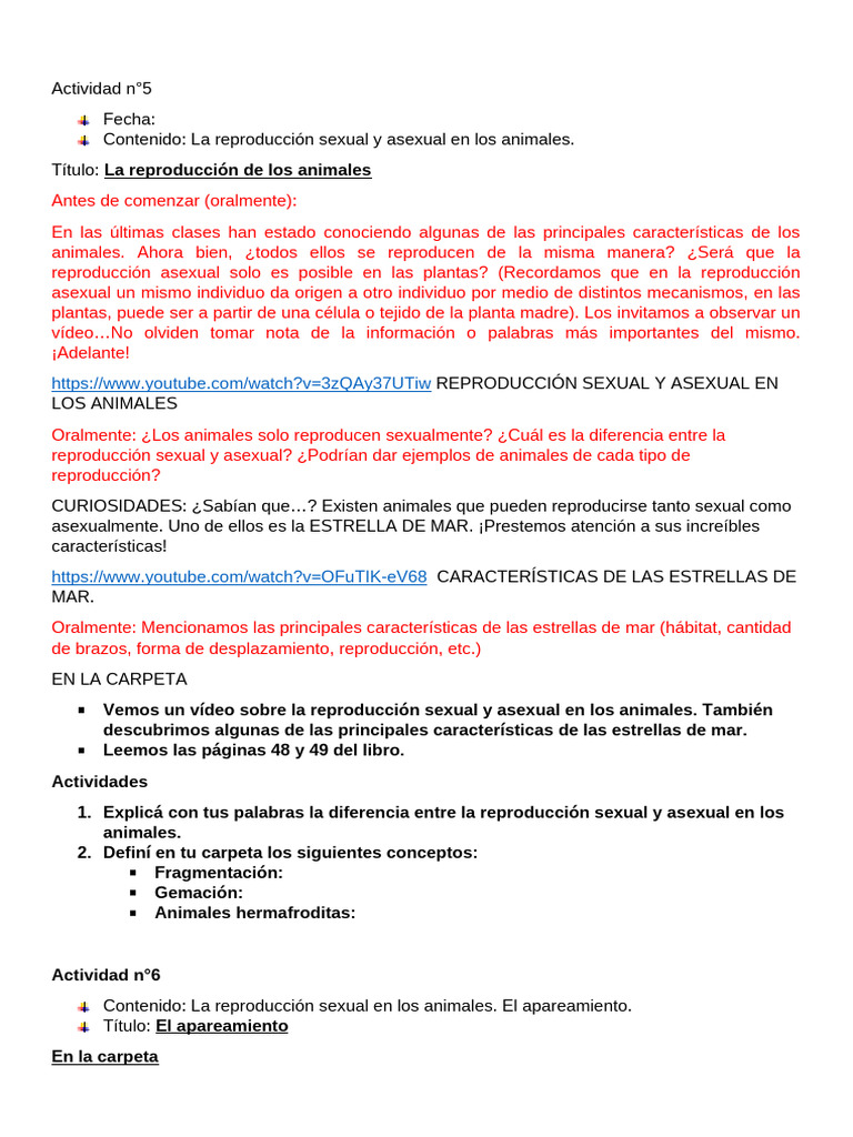 CN5 LA REPRODUCCIÓN EN LOS ANIMALES | PDF | Reproducción | Cortejo