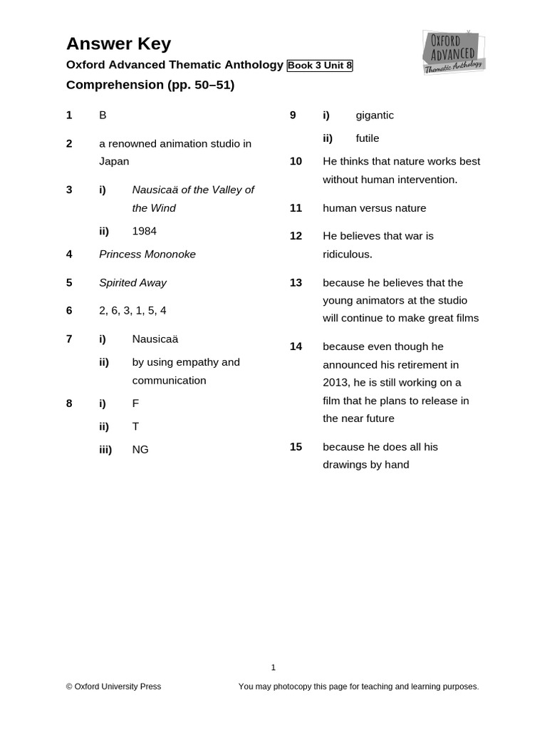 Oata Bk3u8 Ans | PDF