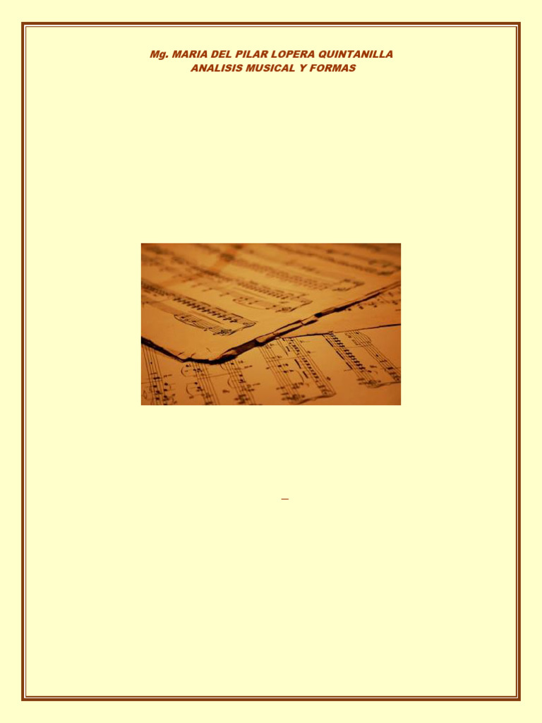 Texto Universitario Analisis Musical | PDF | Melodía | Formas musicales