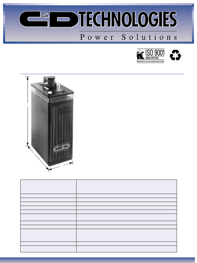 C&D Battery | PDF | Electricity | Electrical Engineering