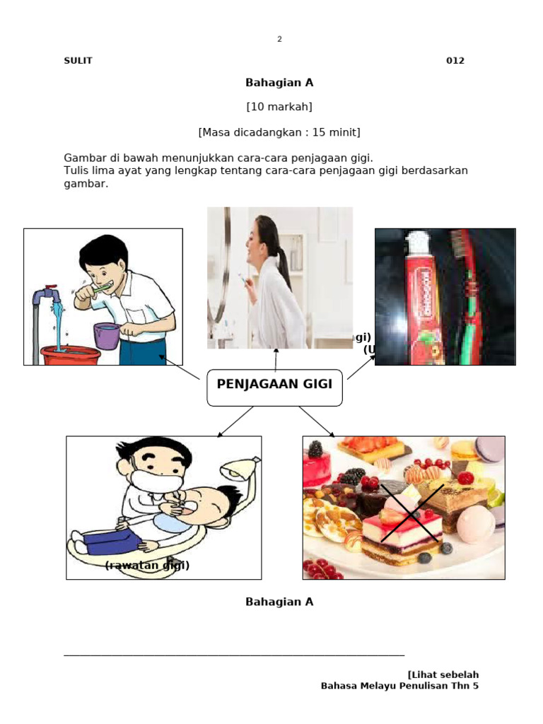 Soalan Bahasa Melayu Tahun 5 Ujian 1 Bulan Mac 2017 | PDF