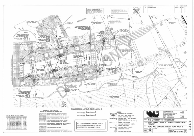 22470-BRI-C-00-R03 Road Drainage Layout 2 Socked Subsoil Line | PDF