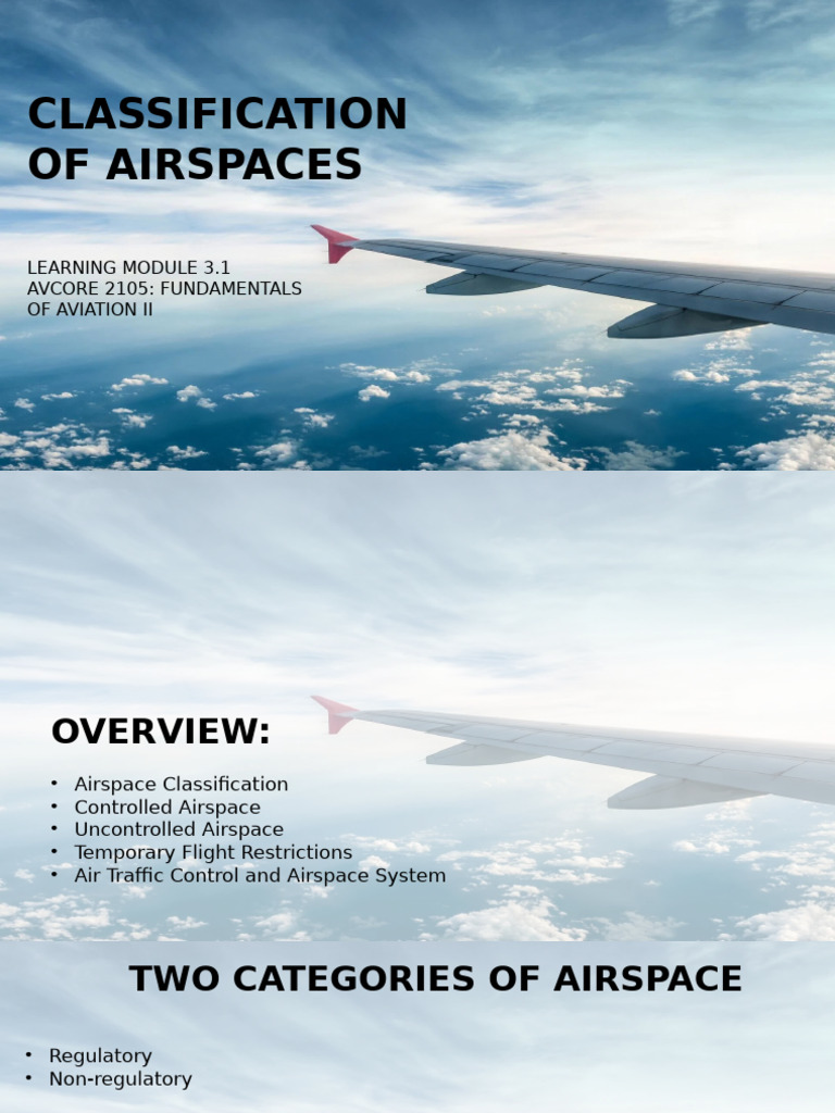 Module-3.1-Classification-of-Airspace | PDF | Aviation | Transport Safety