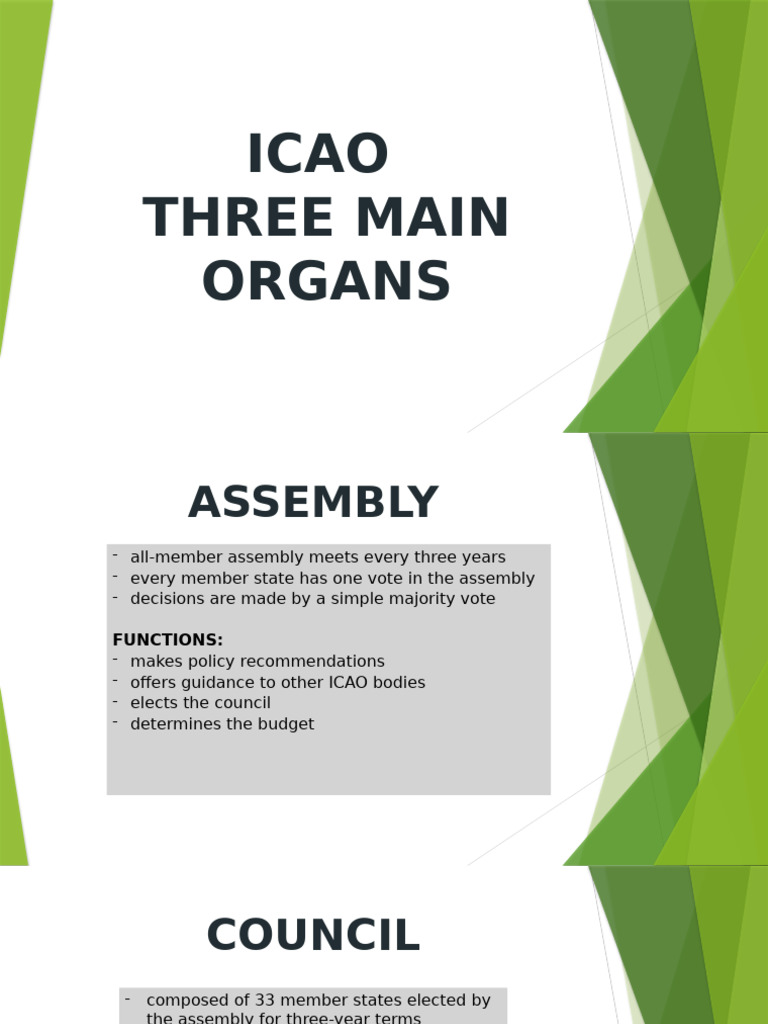 ICAO Structure and Functions Guide | PDF