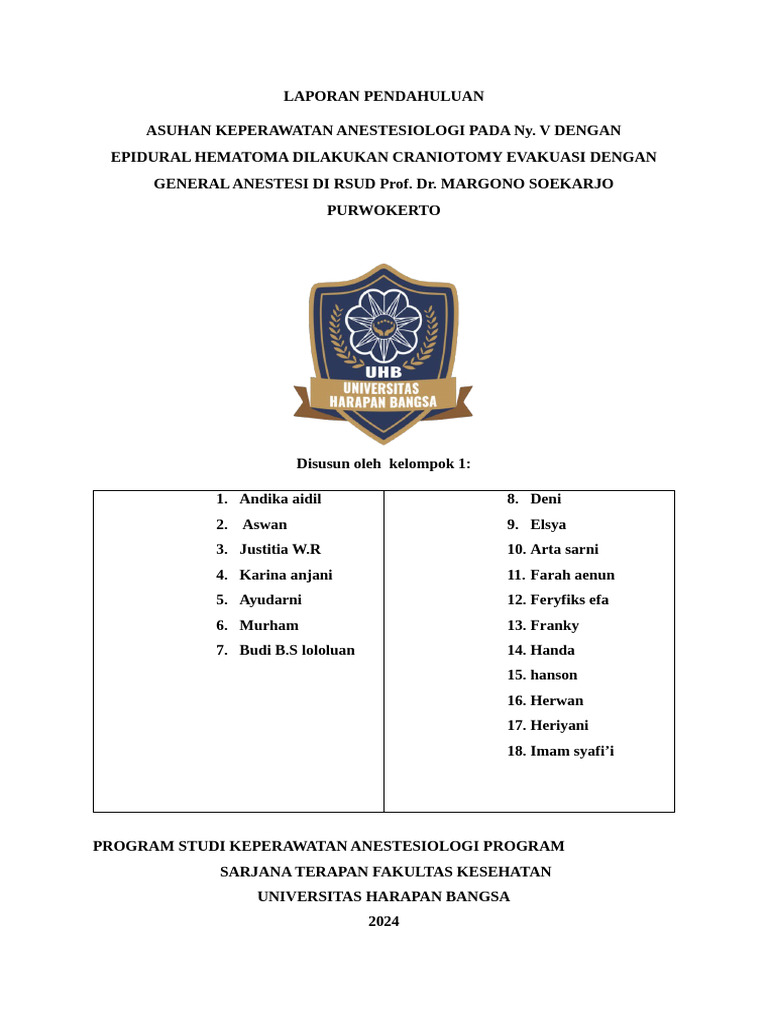 Edh LP Craniotomy Ayudarmi | PDF