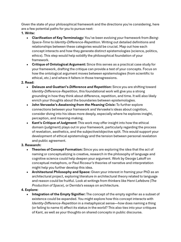 Next Steps | PDF | Concept | Metaphysics