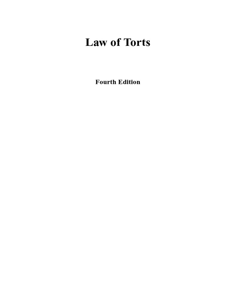 Law of Tort by Bryan and William Binchy | PDF | Tort | Causation (Law)