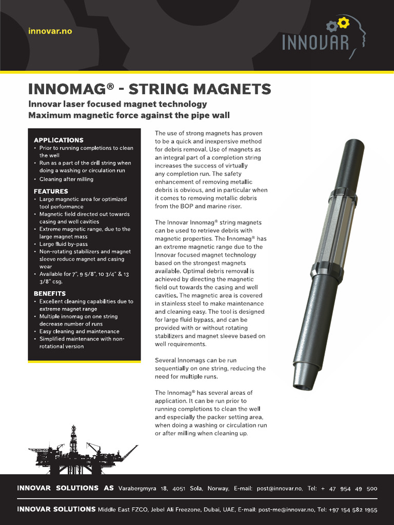 PDS-003-02 (Innomag Product Datasheet) | PDF