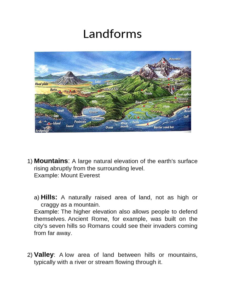Landforms | PDF