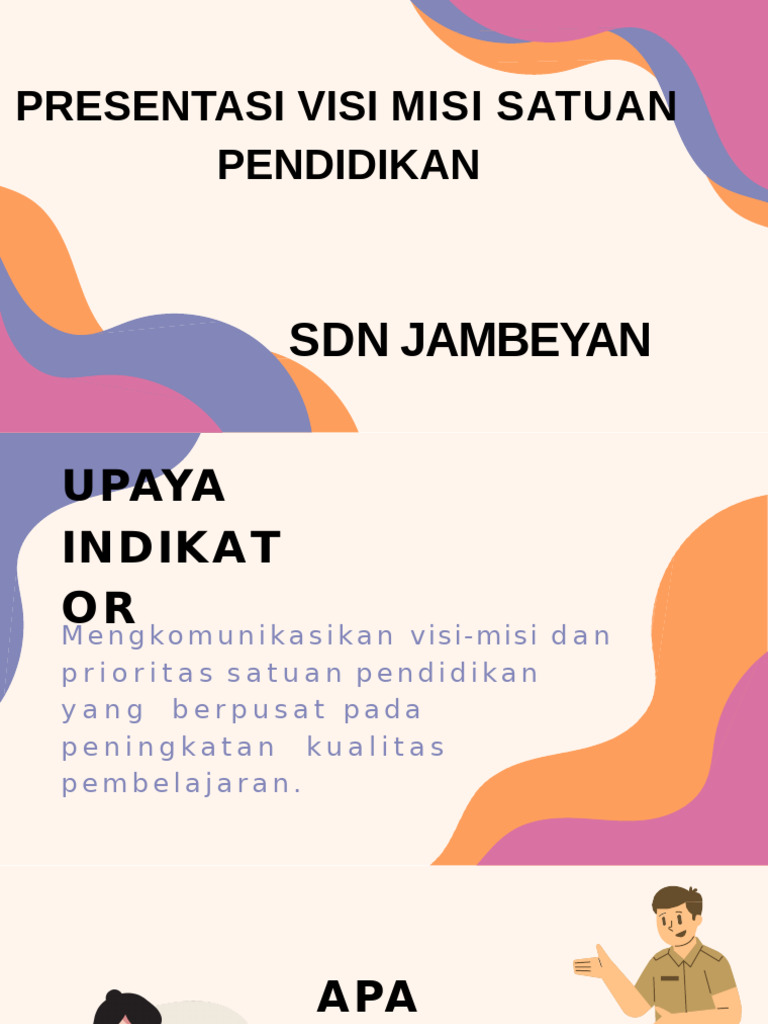 Presentasi Visi Misi Sdn Jambeyan | PDF