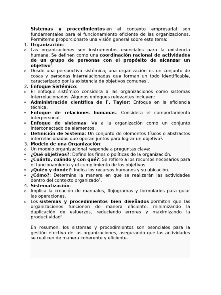 Sistemas y Procedimientos Empresariales | PDF | Toma de decisiones