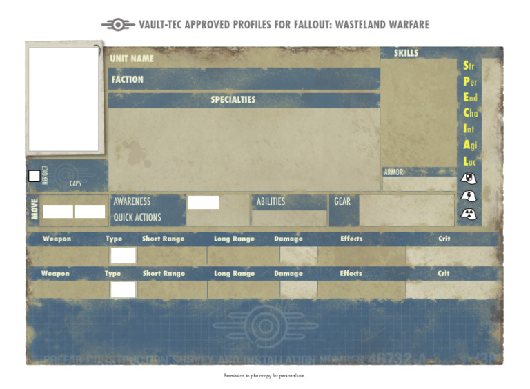 Vault-Tec Fallout Profiles Guide | PDF