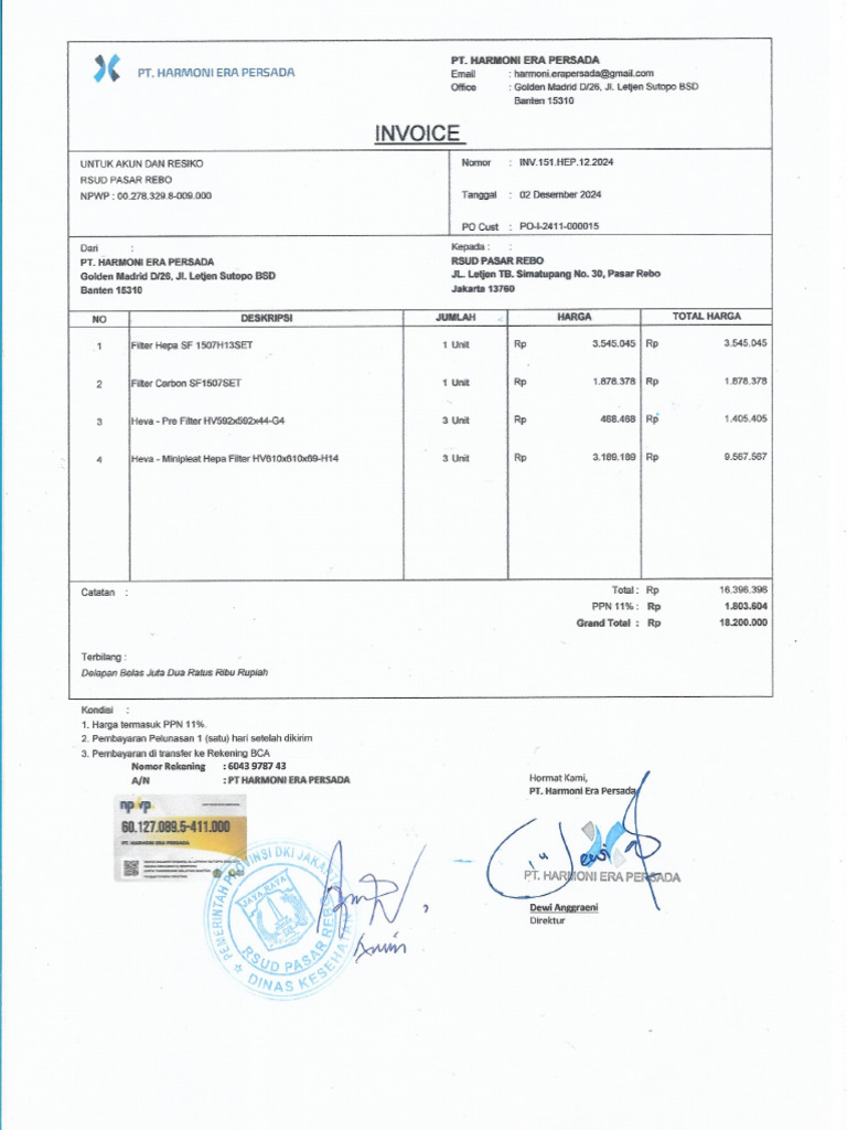 Invoice Filter | PDF