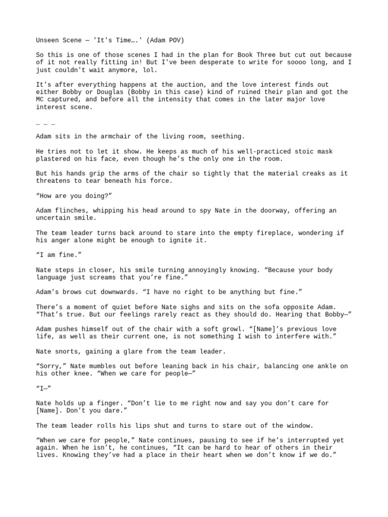 It's Time (Adam POV) | PDF