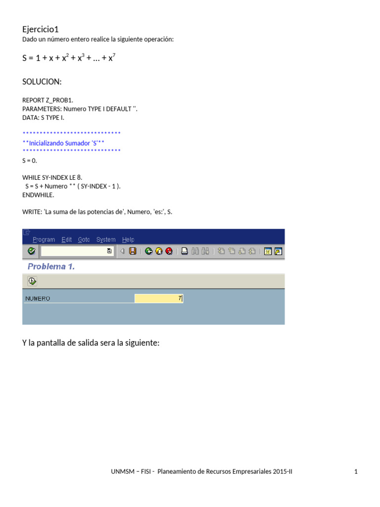 Ejercicios ABAP FINAL | PDF | Programación de computadoras | Ingeniería de software