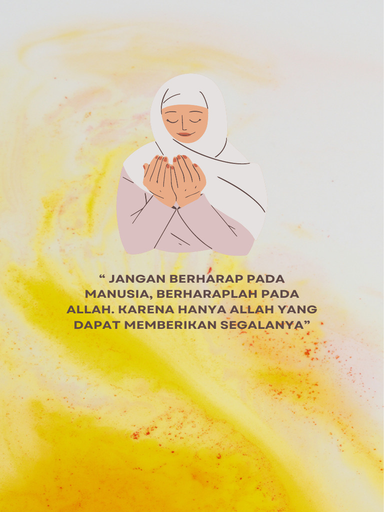 Watercolor Sederhana Desain Sampul Buku Kumpulan Doa Islami (2) | PDF