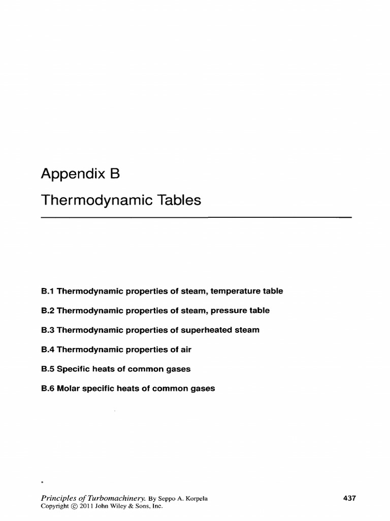 Principles of Turbomachinery - 2011 - Korpela - Appendix B ...
