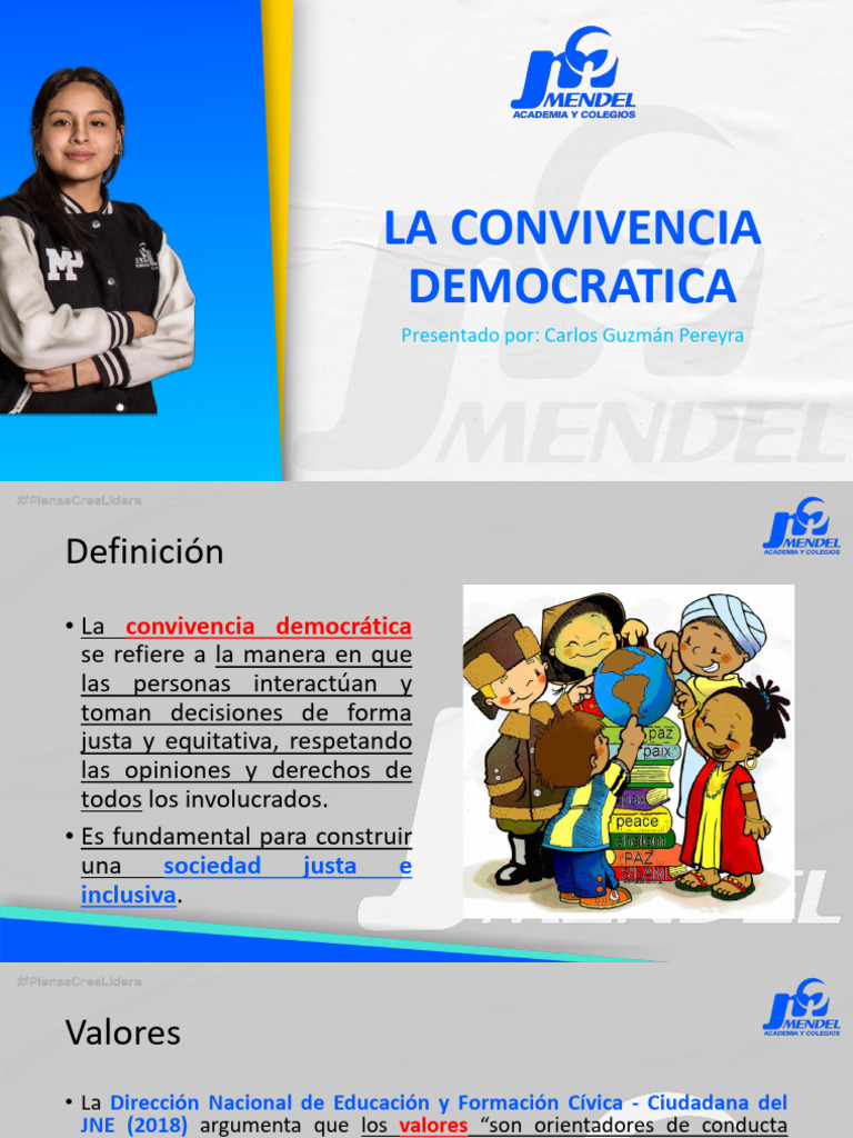 ACADEMIA - Semana 4 Diapositiva de Educ Civica La Convivencia ...